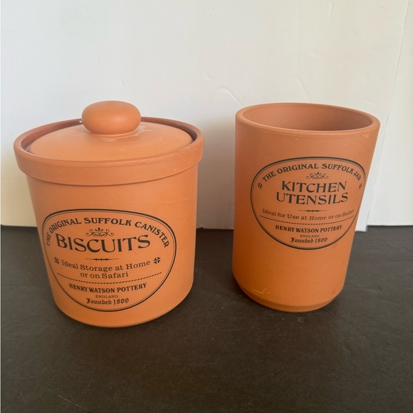 Henry Watson | Kitchen | Henry Watson Biscuits Canister And Utensil ...